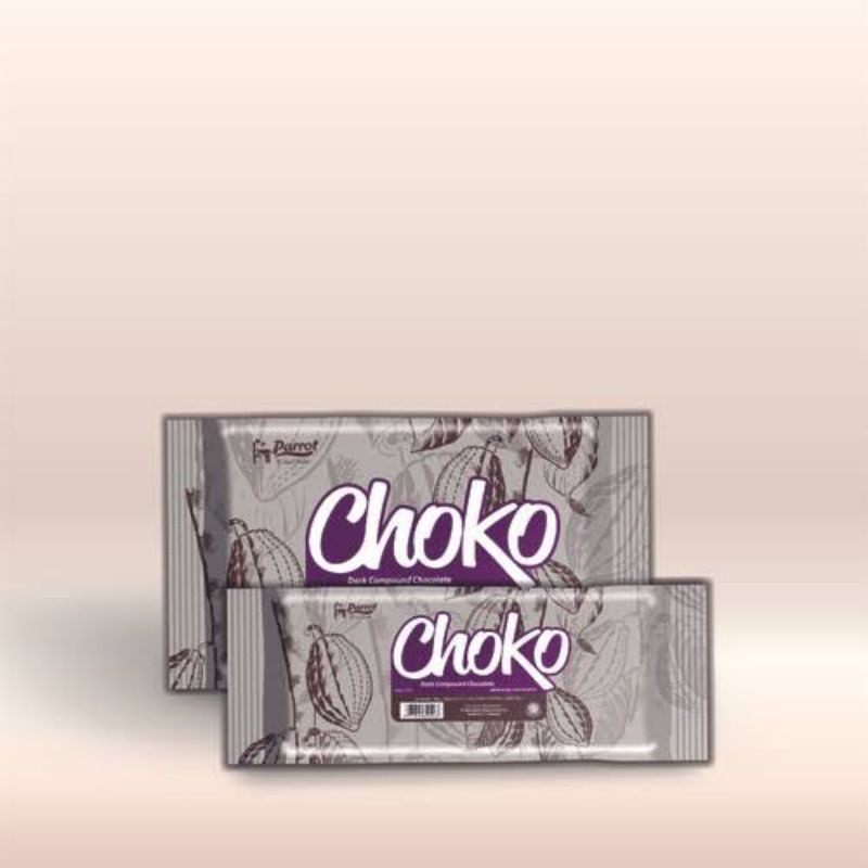 Jual Cokelat Choko Dark Compound Chocolate By Parrot | Shopee Indonesia