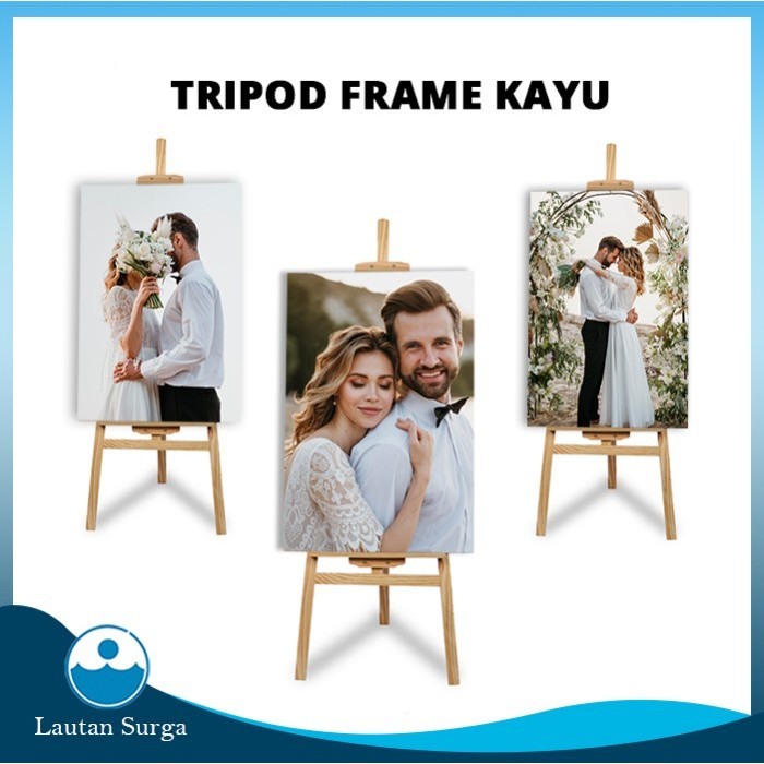 Jual Stand Tr / Wooden Easel Tr Kayu Stand Lukis, Bingkai Foto - Stand ...