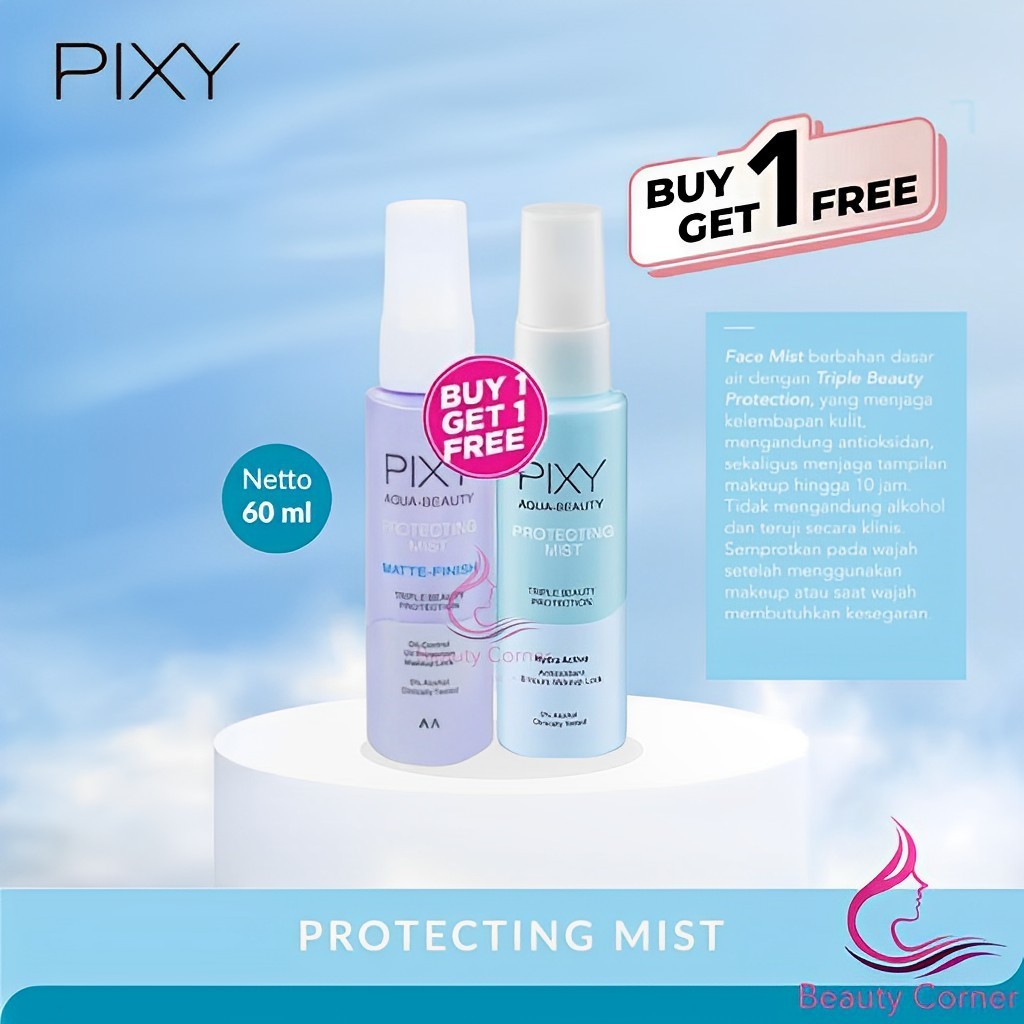Jual BUY 1 GET 1 PIXY Aqua Beauty Protecting Mist FREE Protecting Mist ...
