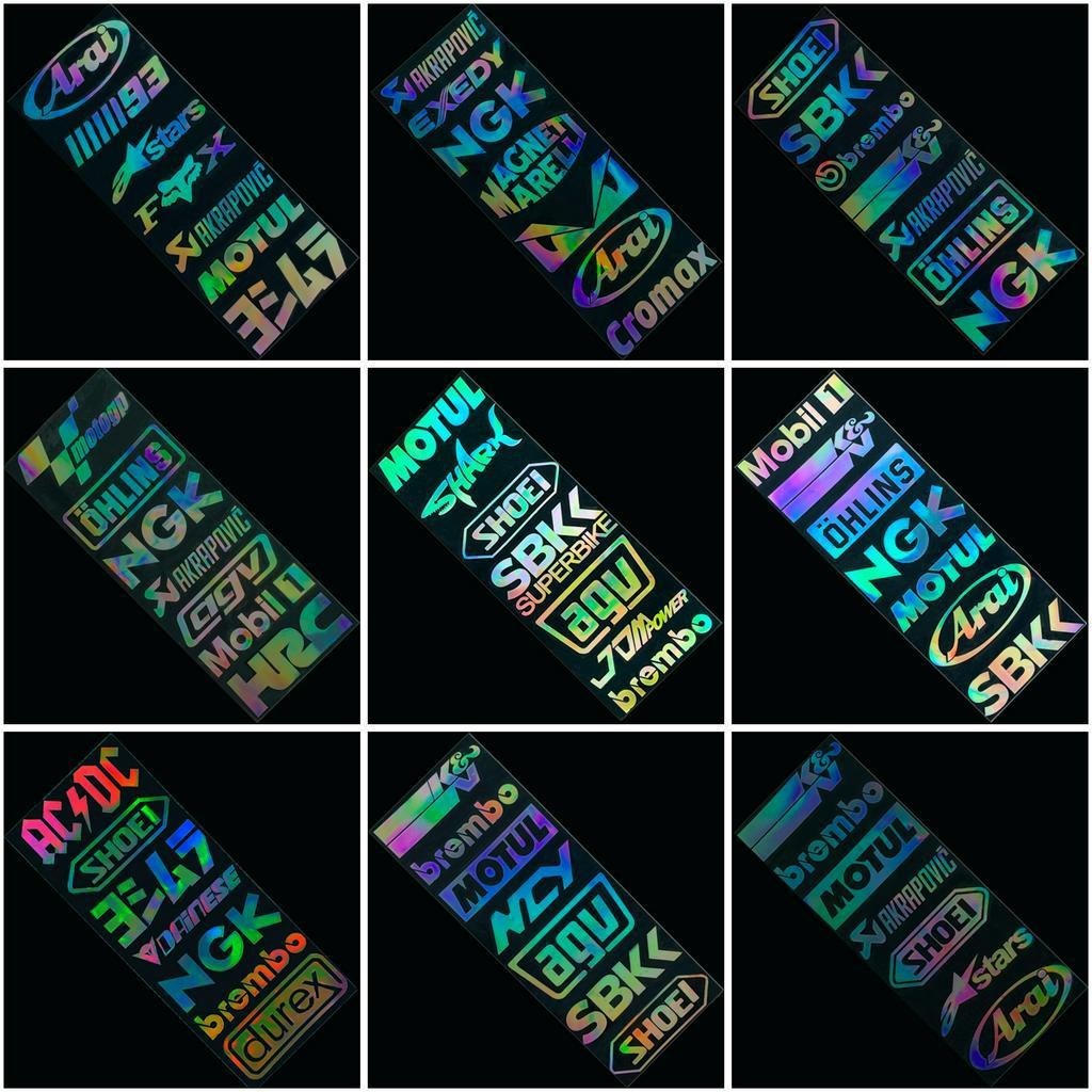 Jual Laser Rainbow Motorcycle Side Strip Bike Helmet Sticker Car ...