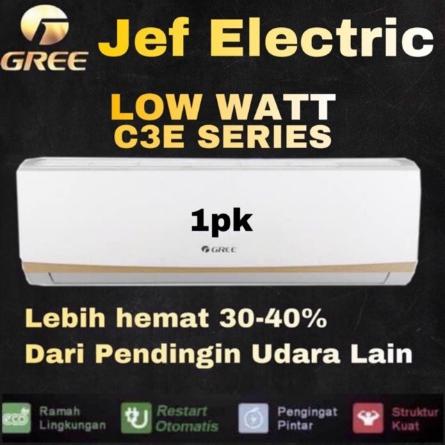 Jual Ac gree deluxe low watt 1pk (GWC 09 C3E) | Shopee Indonesia