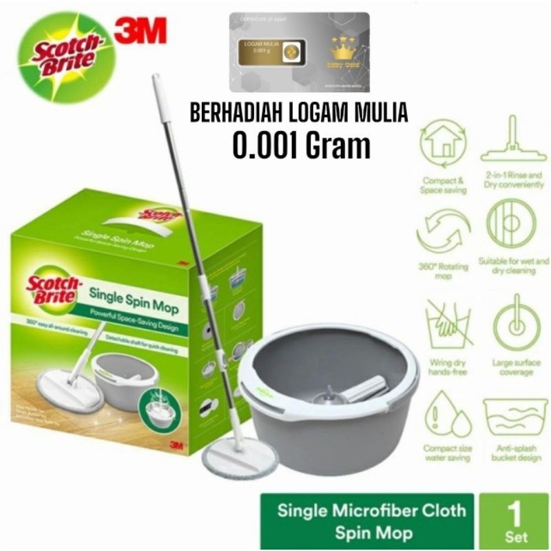 Jual 3M™ Scotch-Brite® single spin mob alat pel lantai putar kecil ...