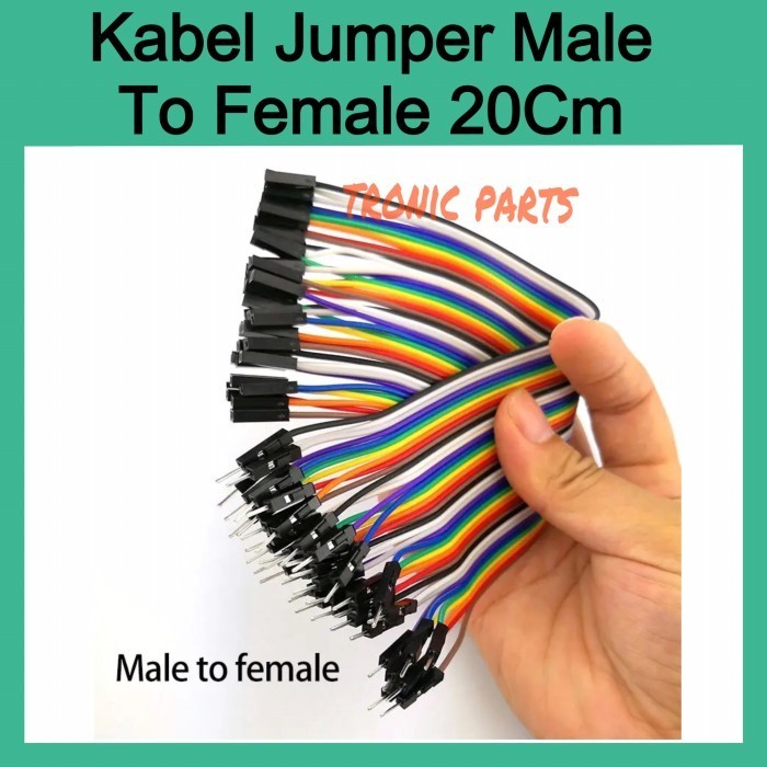 Jual Kabel Jumper Dupont Male to Female 20Cm Breadboard Cable Arduino ...