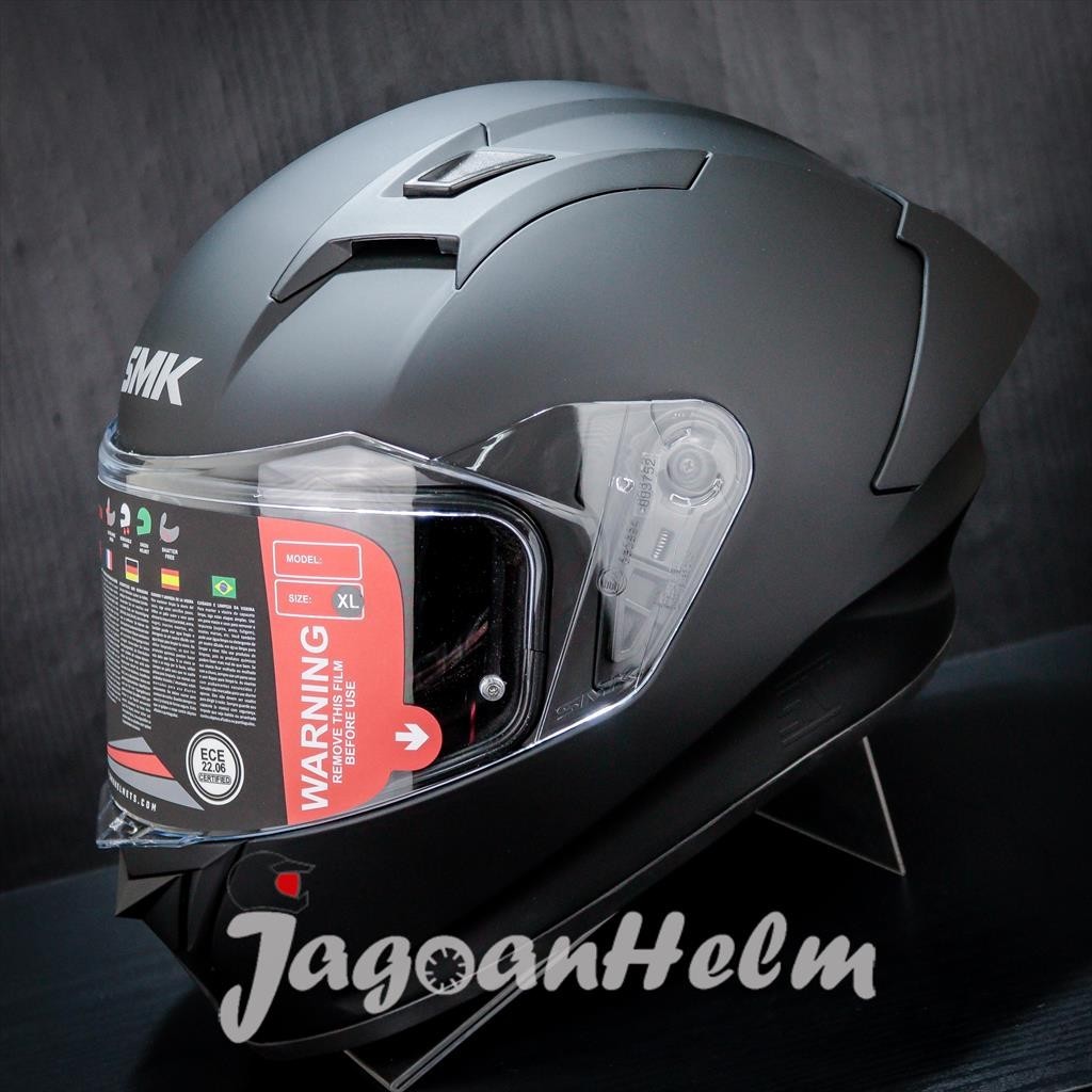 Jual HELM SMK STELLAR S-01 MA 200 SOLID | MATT BLACK | SINGLE VISOR ...