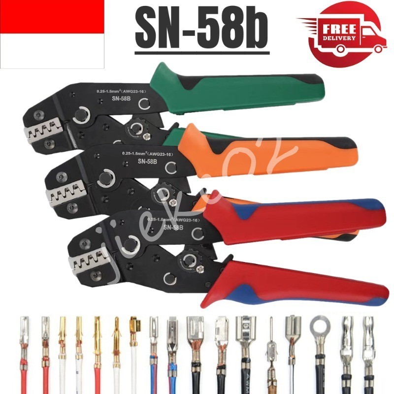 Jual Tang Crimper Terminal Cable Crimping Plier Compression Tool - SN ...