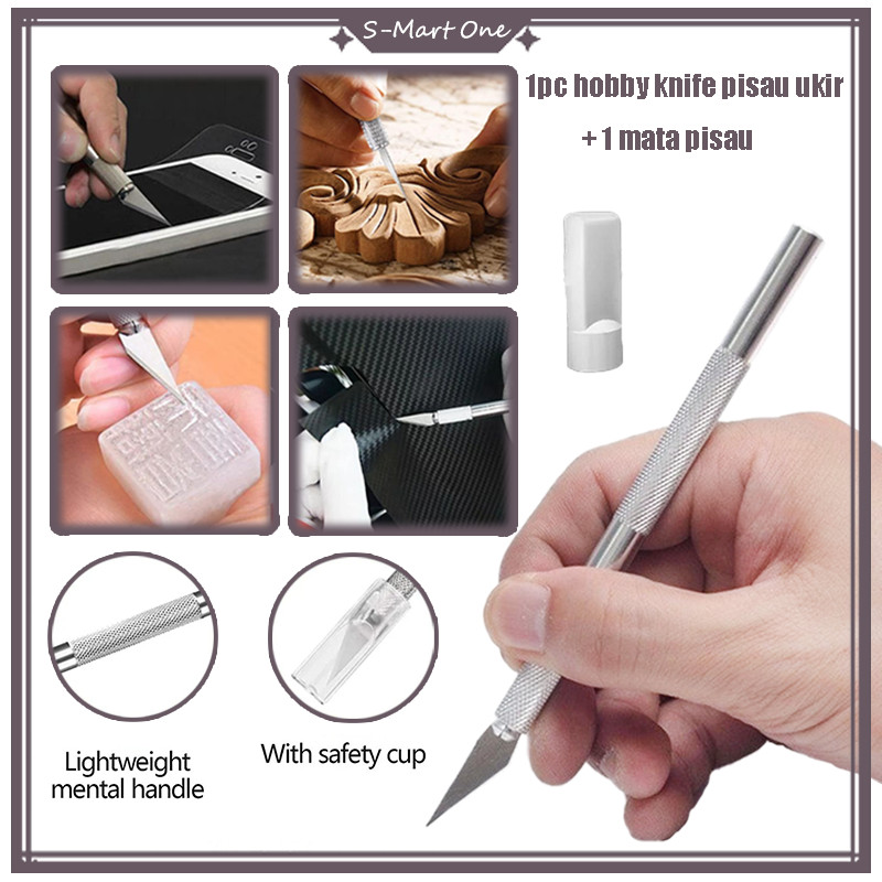 Jual Pisau Ukir Seni/Cutter Hobby Crafting Art Knife /Set Mata dan ...