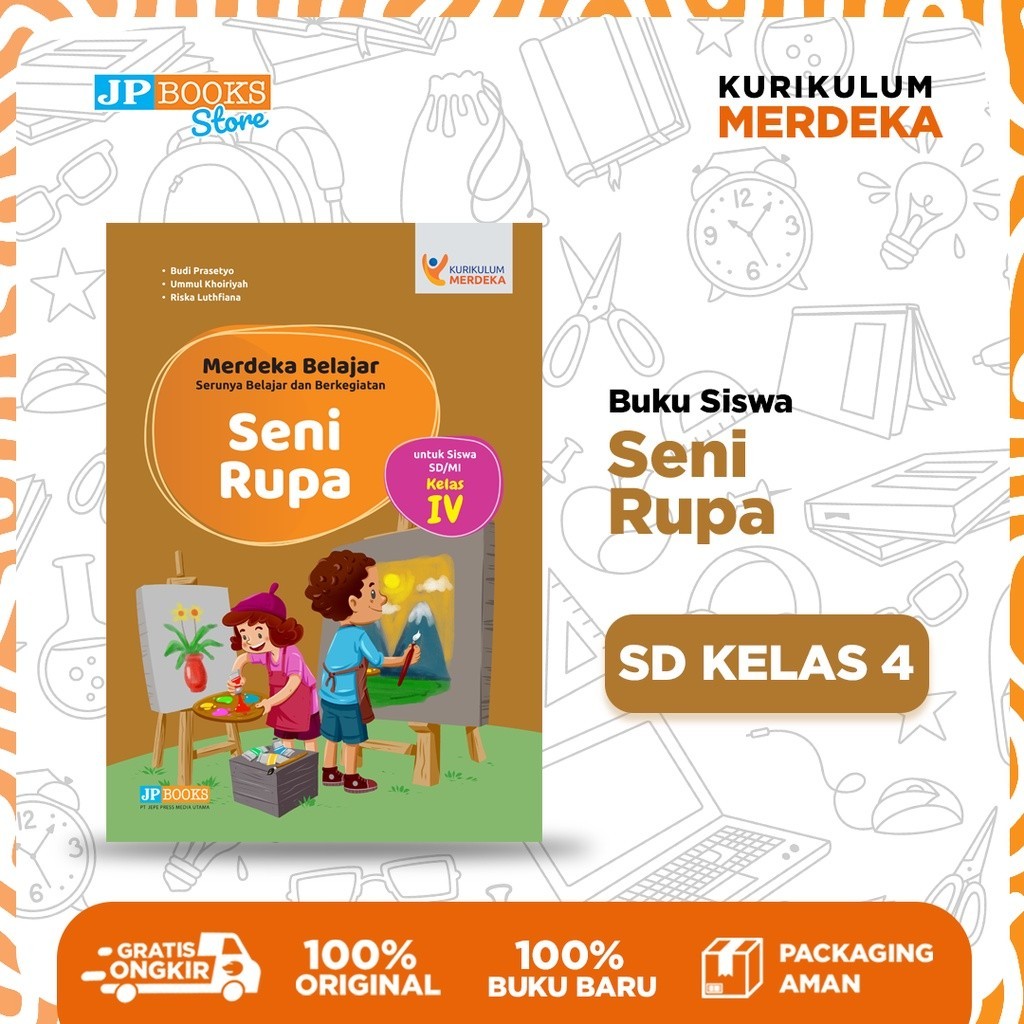Jual JP Books – Buku Teks Siswa Pendamping Kurmer Sekolah Seni Rupa SD Kelas 4 - Kurikulum ...