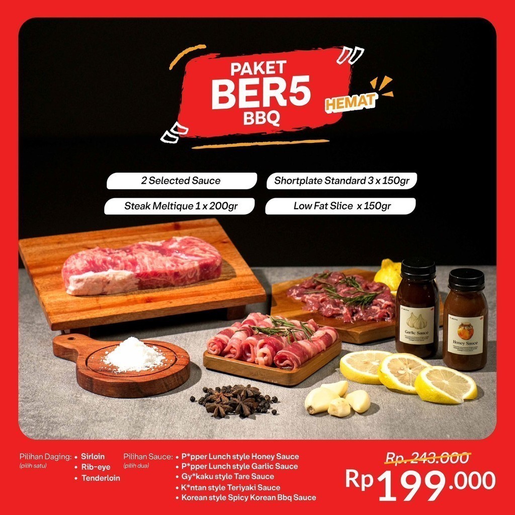Jual PAKET BBQ HEMAT BER-5 SPECIAL BBQCHOP | Shopee Indonesia