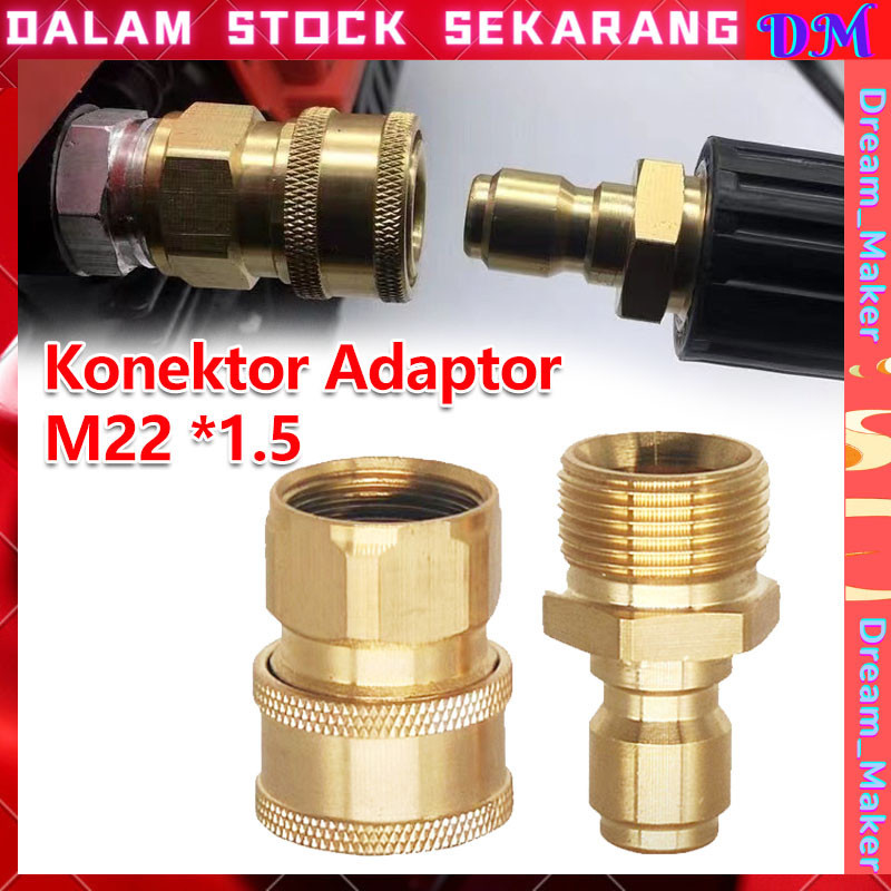 Jual UneedTools 2PCS Konektor Adaptor M22 *1.5 Untuk Pressure Washer 1/ ...