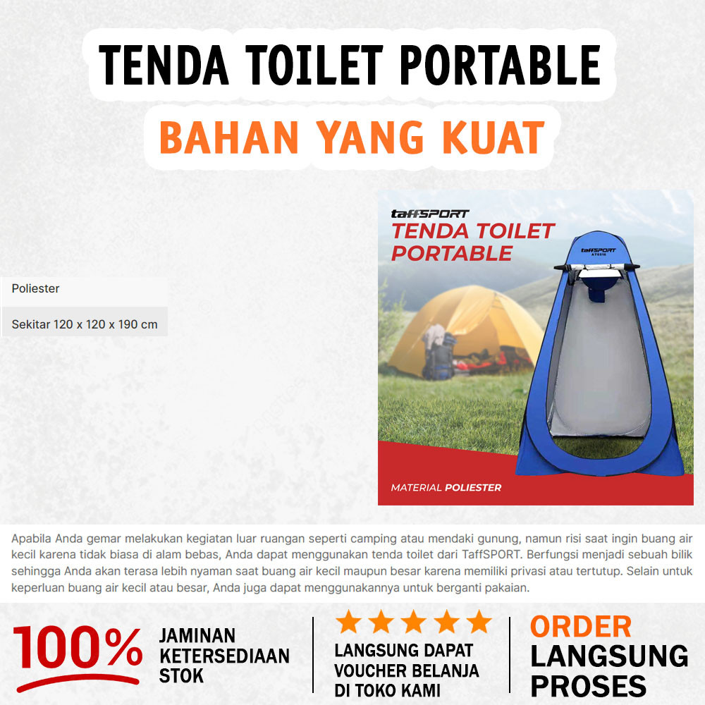 Jual Tenda Toilet Portable Automatic Open | Ready Warna {Blue} | Shopee ...