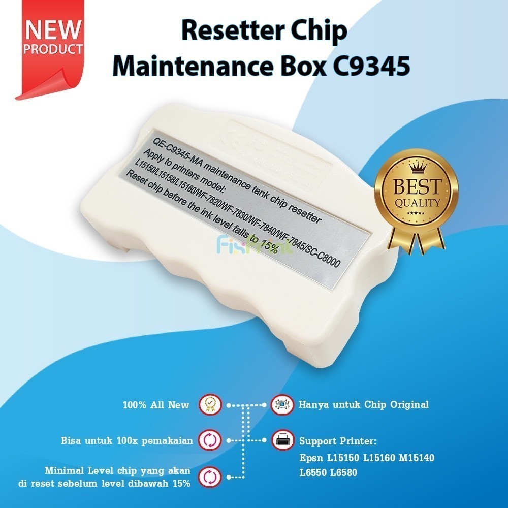 Jual Resetter Chip Waste Ink Pad C9345 Reset Chip Maintenance L6550 ...
