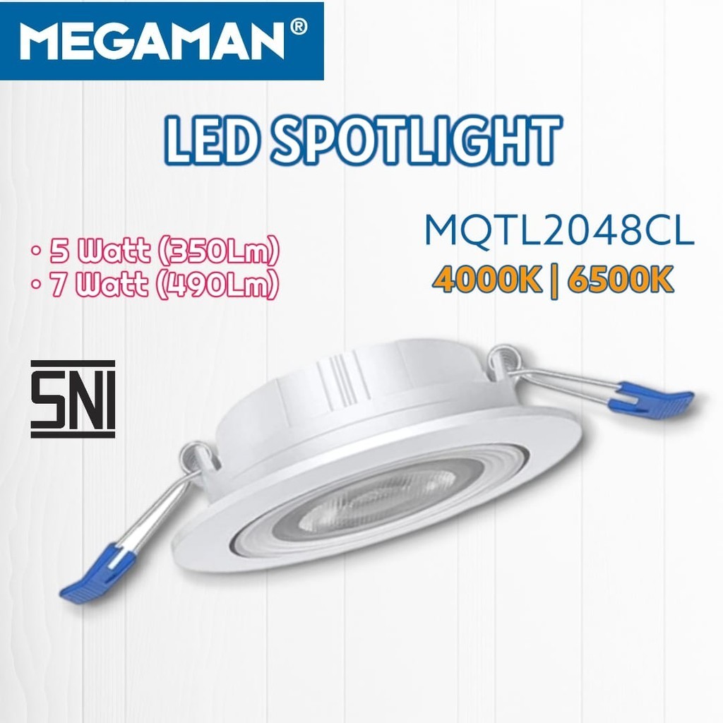 Jual Lampu Sorot / Spotlight MEGAMAN LED MQTL2048CL 5 / 7 Watt Inbow ...