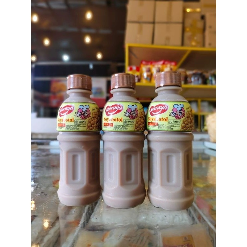Jual NARAYA Soya Botol Cokelat 220ml Minuman Susu Kedelai Rasa Cokelat ...