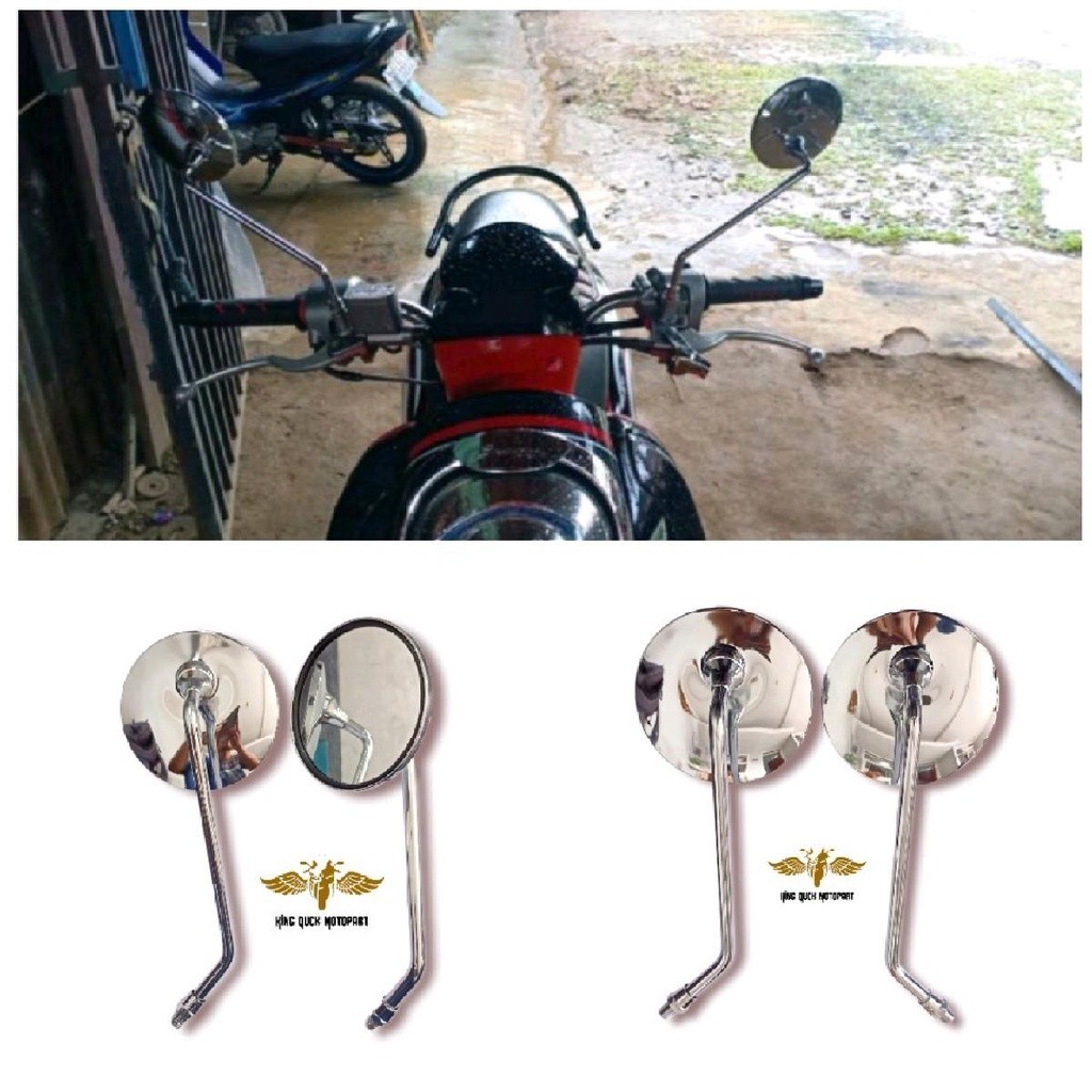 Jual Spion Retro Bulat Motor Honda Beat Scoopy Genio Astrea Tangkai ...