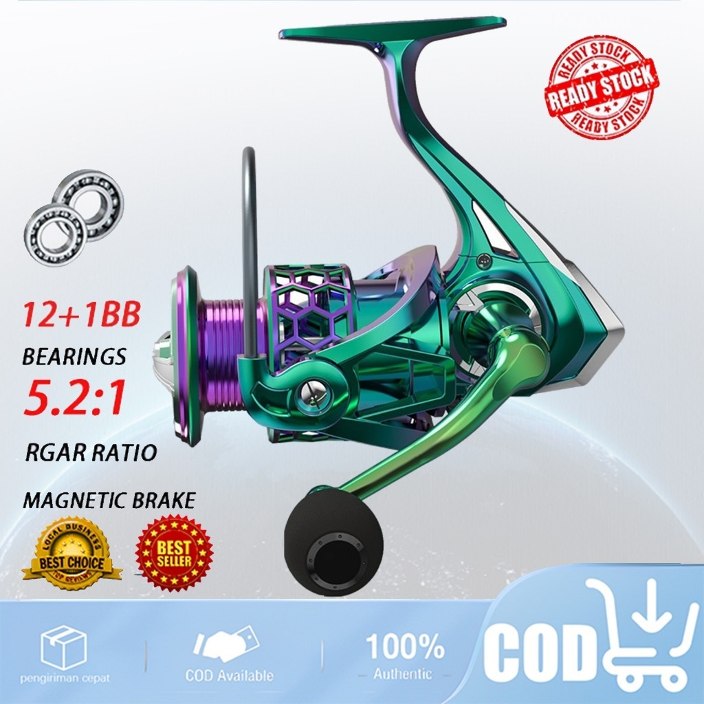 Jual √ Indonesia Spot √ Joran Sougayilang fishing reel 1000-5000 5.5:1 ...