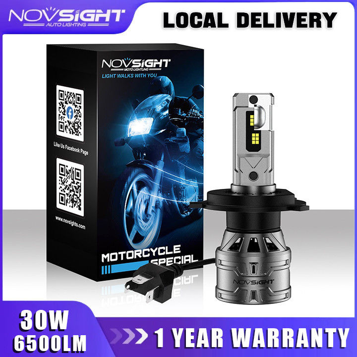 Jual Novsight 1 pcs 30W 6500LM Lampu Motor LED Lampu Depan Mobil N61 H4 Bohlam Lampu Depan ...