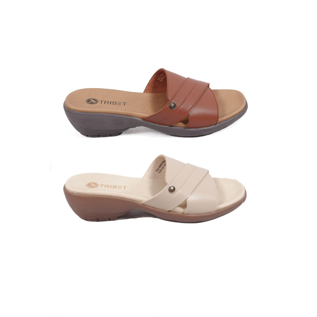 Jual Triset Sandal Wanita Wedges - TQ6007603 | Shopee Indonesia