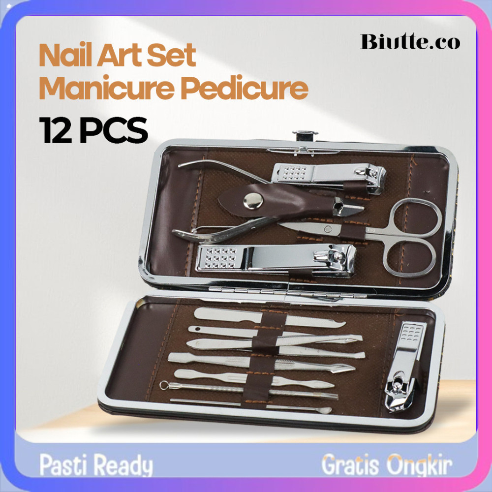 Jual Set Gunting Kuku 12 in 1 Manicure Pedicure Set Gunting Kuku Baja ...