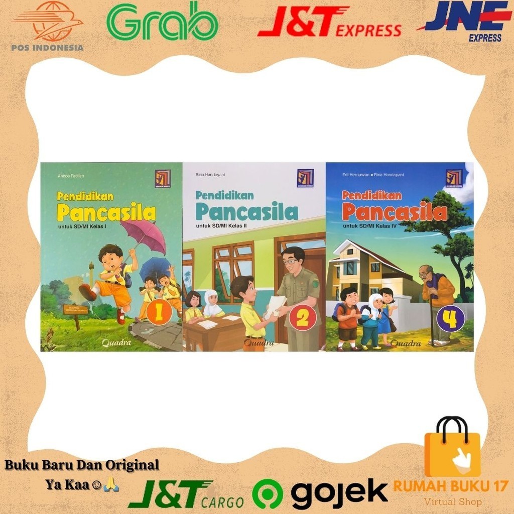 Jual Kurikulum Merdeka Buku Pendidikan Pancasila Kelas 1 2 3 4 5 6 SD/MI Penerbit Quadra ...