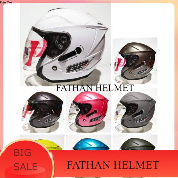 Jual HARGA PROMOSI HELM G2 OPTIMAX DOUBLE VISOR SOLID | Shopee Indonesia