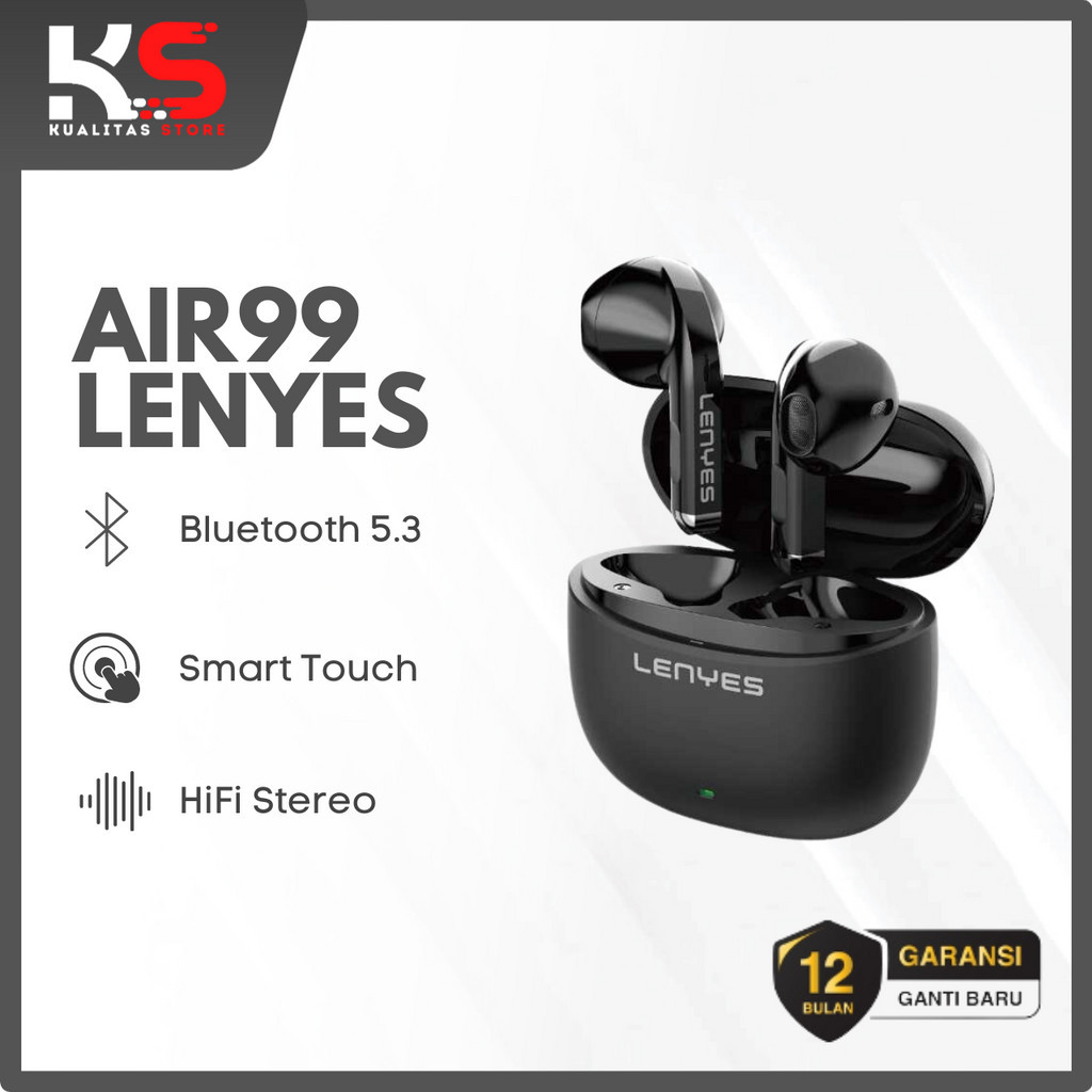 Jual LENYES EARPHONE WIRELESS TWS V5.3 EARBUDS SMART TOUCH HIFI STEREO ...