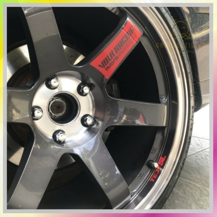 Jual stiker velg mobil Volk Rays Engineering TE37 SL Cutting Sticker ...