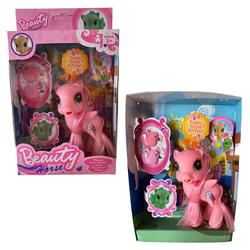 Jual Mainan Figure Kuda Pony Unicorn Beauty Horse Kuda Poni Set RM ...