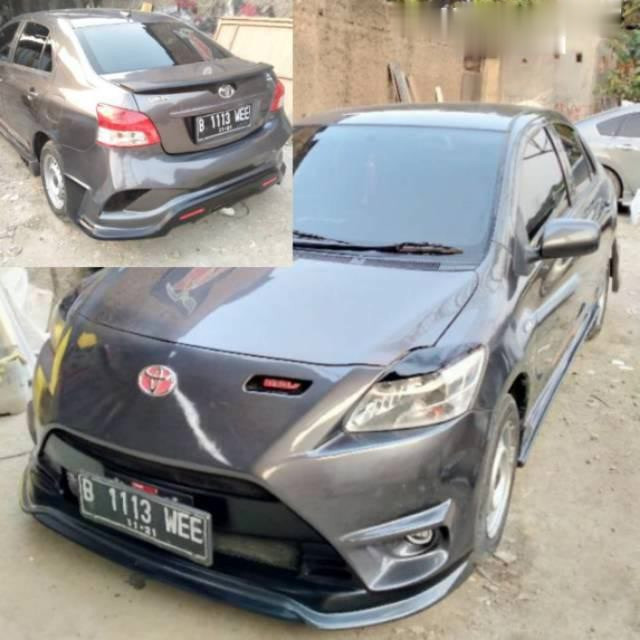 Jual bodykit vios gen 2 custom trd gtr bahan duraflex tanpa cat grt sl3 ...