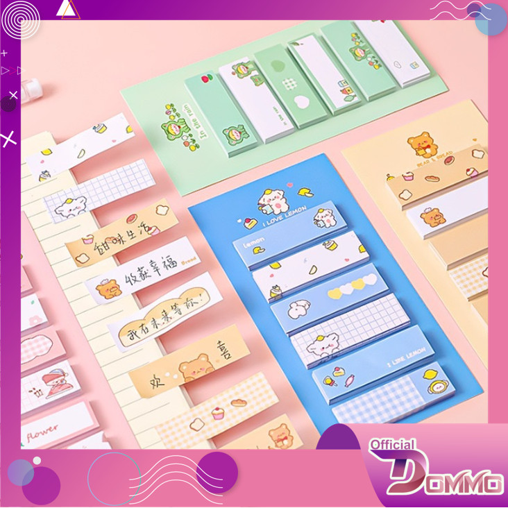 Jual DOMMO - D2006 Mini Memo Lucu 6 in 1 / Stationery Memo Pad ...