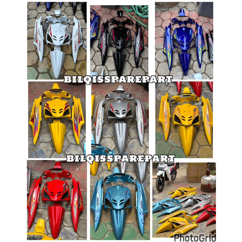Jual YAMAHA MIO SPORTY COVER BODY HALUS FULL SET BIRU TUA, MERAH CABE ...