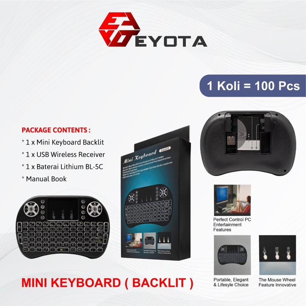 Jual EYOTA KEYBOARD MINI WIRELESS KOPUTER LAPTOP | Shopee Indonesia