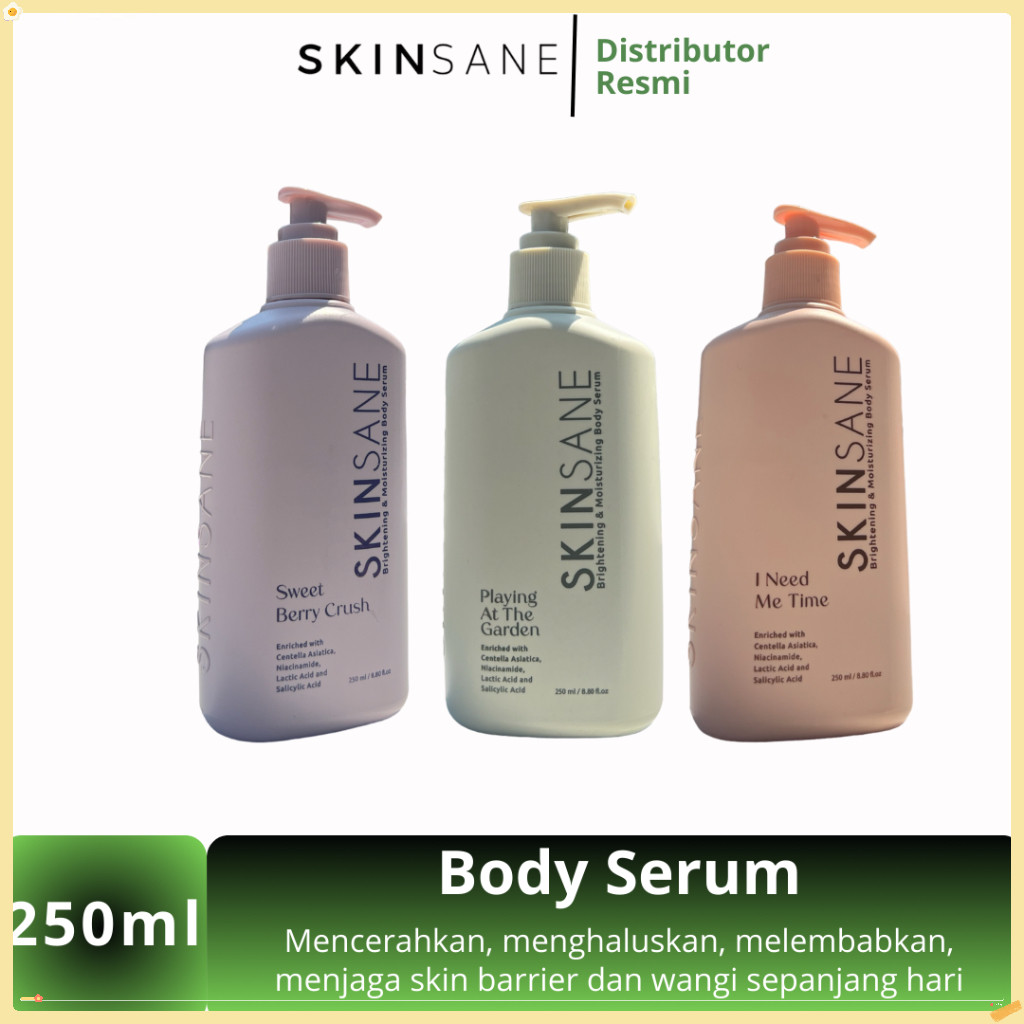Jual SKINSANE BODY SERUM LOTION PENCERAH KULIT MENGHALUSKAN DAN MENJAGA ...