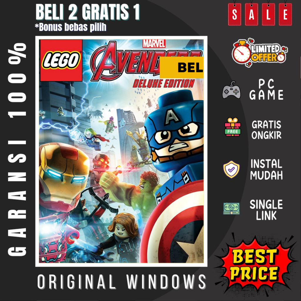 Jual LEGO MARVELS AVENGERS COMPLETE - GAME PC - GAME LAPTOP - PC GAMES - BELI 2 GRATIS 1 ...