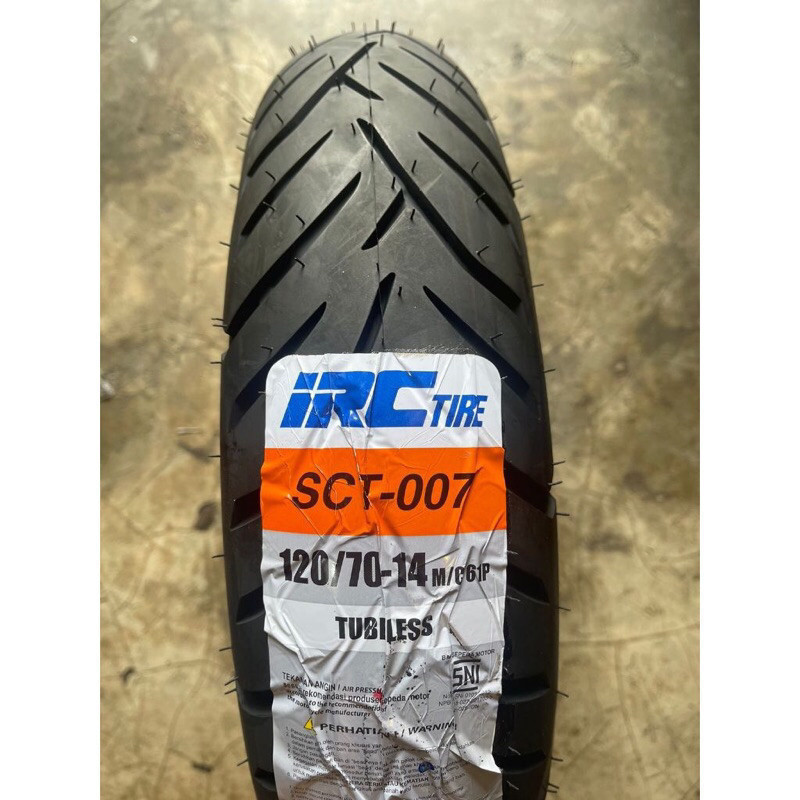 Jual BAN LUAR UKURAN 120/70-14 MERK IRC TUBELESS ban belakang PCX 150 ...