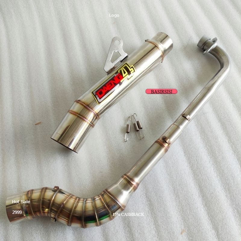 Jual DAENG super open spec pipe canister tube type 1set and big elbow ...