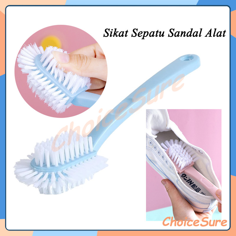 Jual Sikat Sepatu Sandal Alat / Sikat Toilet 2 Sisi Gagang Panjang ...
