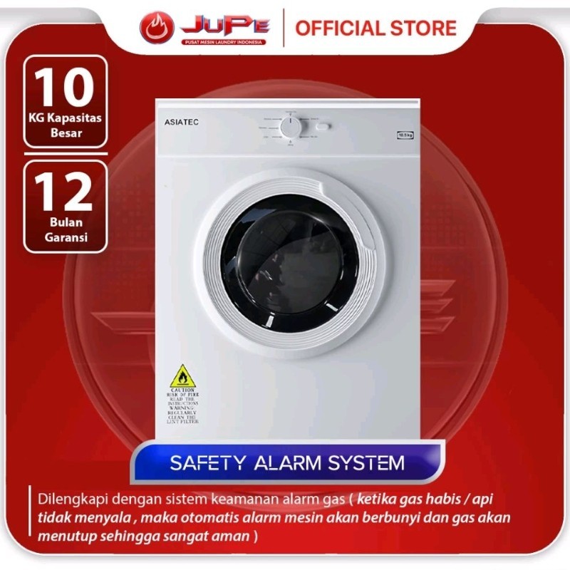 Jual PROMO AWAL TAHUN Mesin Pengering Pakaian ASIATEC & FOGGIA 10kg Varian Konversi Gas JUPE dan ...