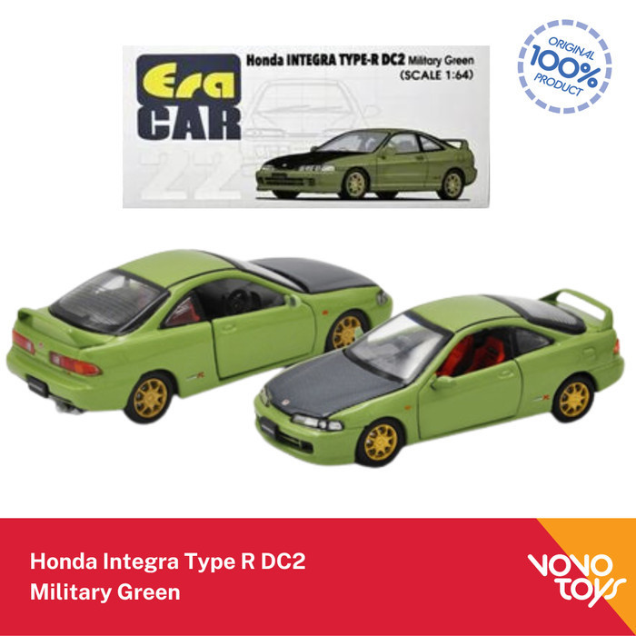 Jual Era Car Diecast 1/64 Honda Integra Type R DC2 - Military Green ...