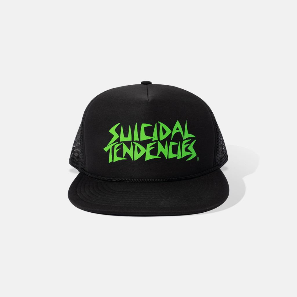 Jual Suicidal Tendencies - OG Flip Up Hats (Black Body Fluo Green Print) | Shopee Indonesia