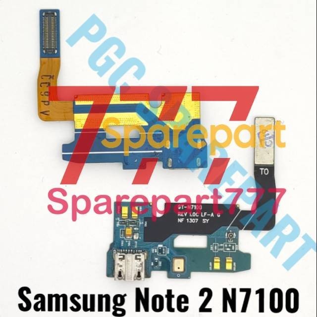 Jual Original Flexible Connector Charger & Mic Samsung Galaxy Note 2 - N7100 Fleksibel Konektor ...