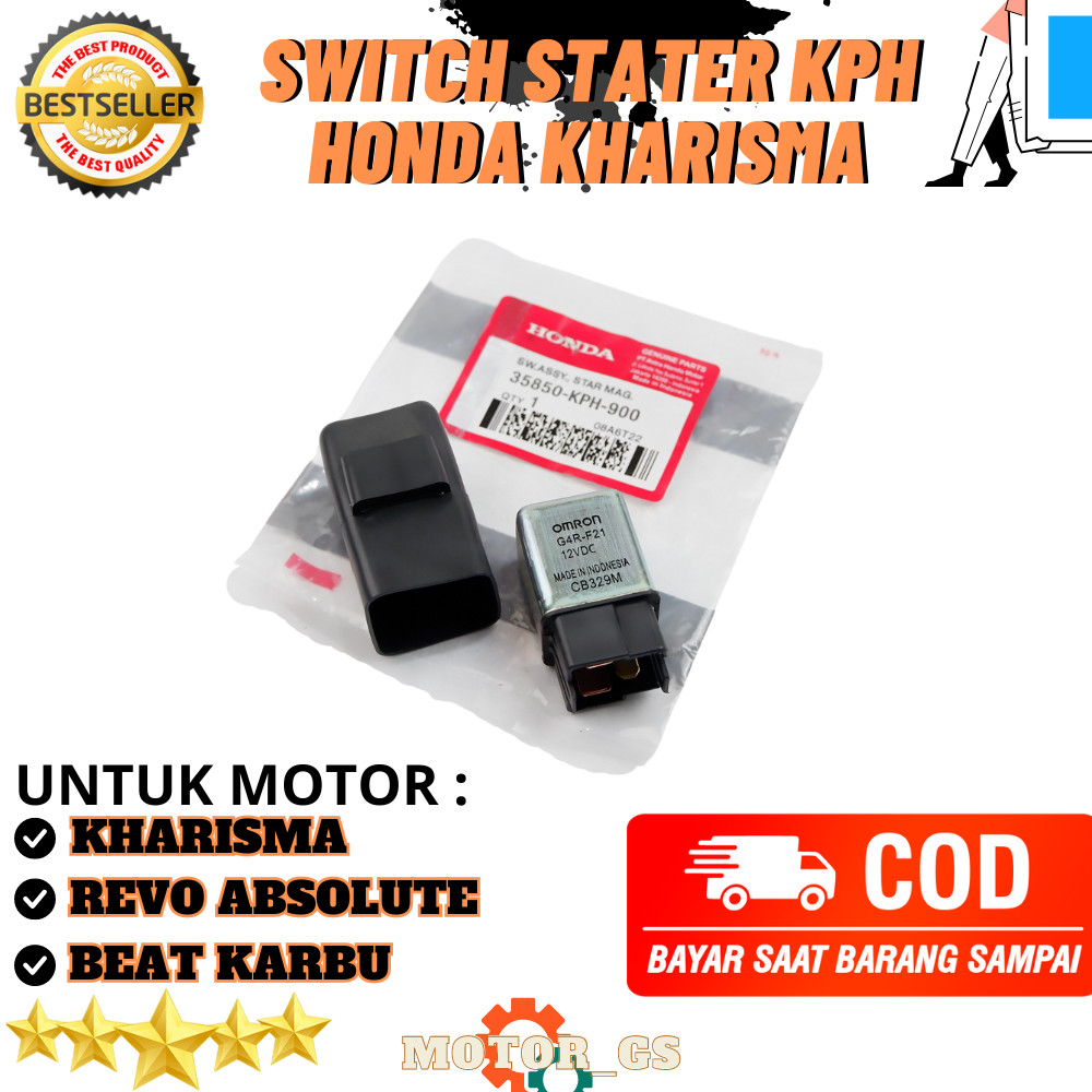 Jual Switch Starter KPH Motor Honda BeAT old , Kharisma , Blade & Revo ...