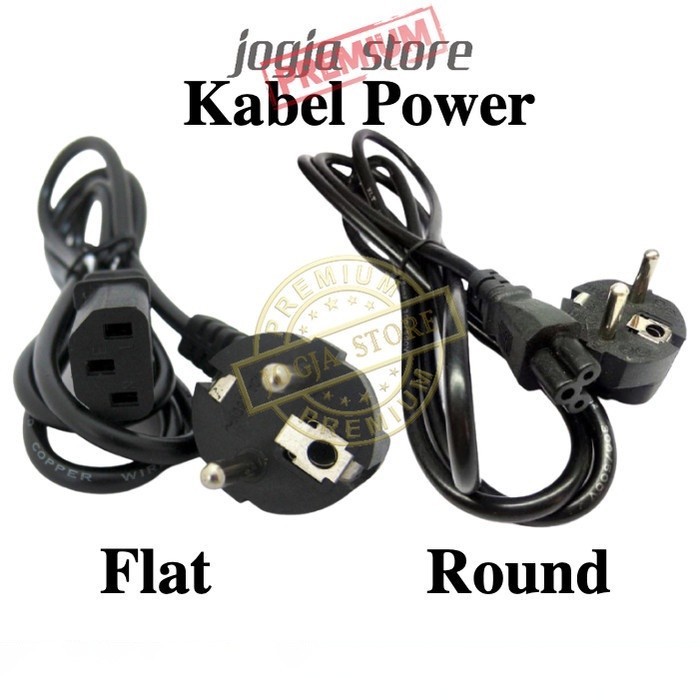 Jual Kabel Power CPU Kabel Komputer Monitor Power Supply PC 3 Lubang ...