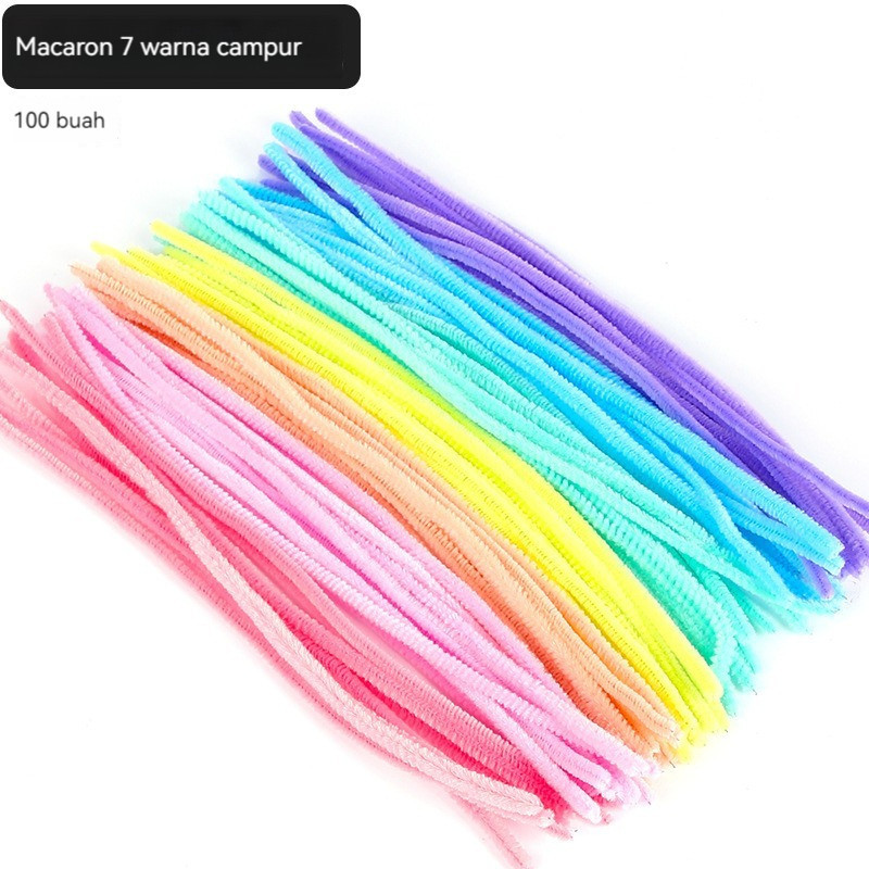 Jual COD 100 Pcs/Set Twist Stick Pipe Cleaner Flower Agent Fluffy Soft ...