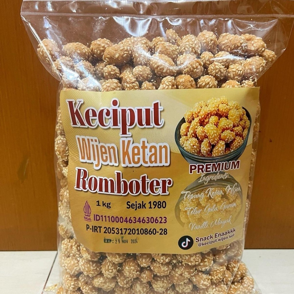 Jual Snack Keciput Wijen Spesial Ketan Asli 1kg / 1kilogram Snack Kue ...