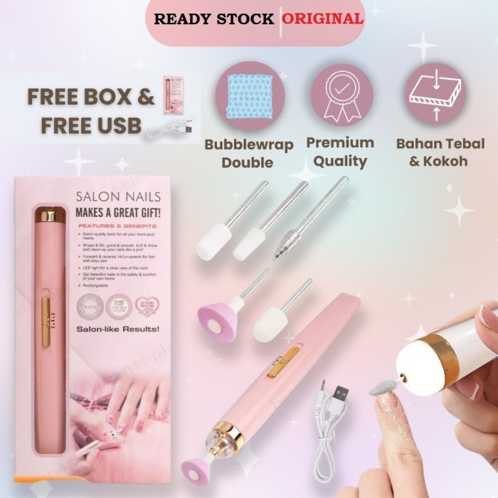Jual VINEX Alat Pengikir Kuku Set Manicure 5 In 1 Electric Nail ...