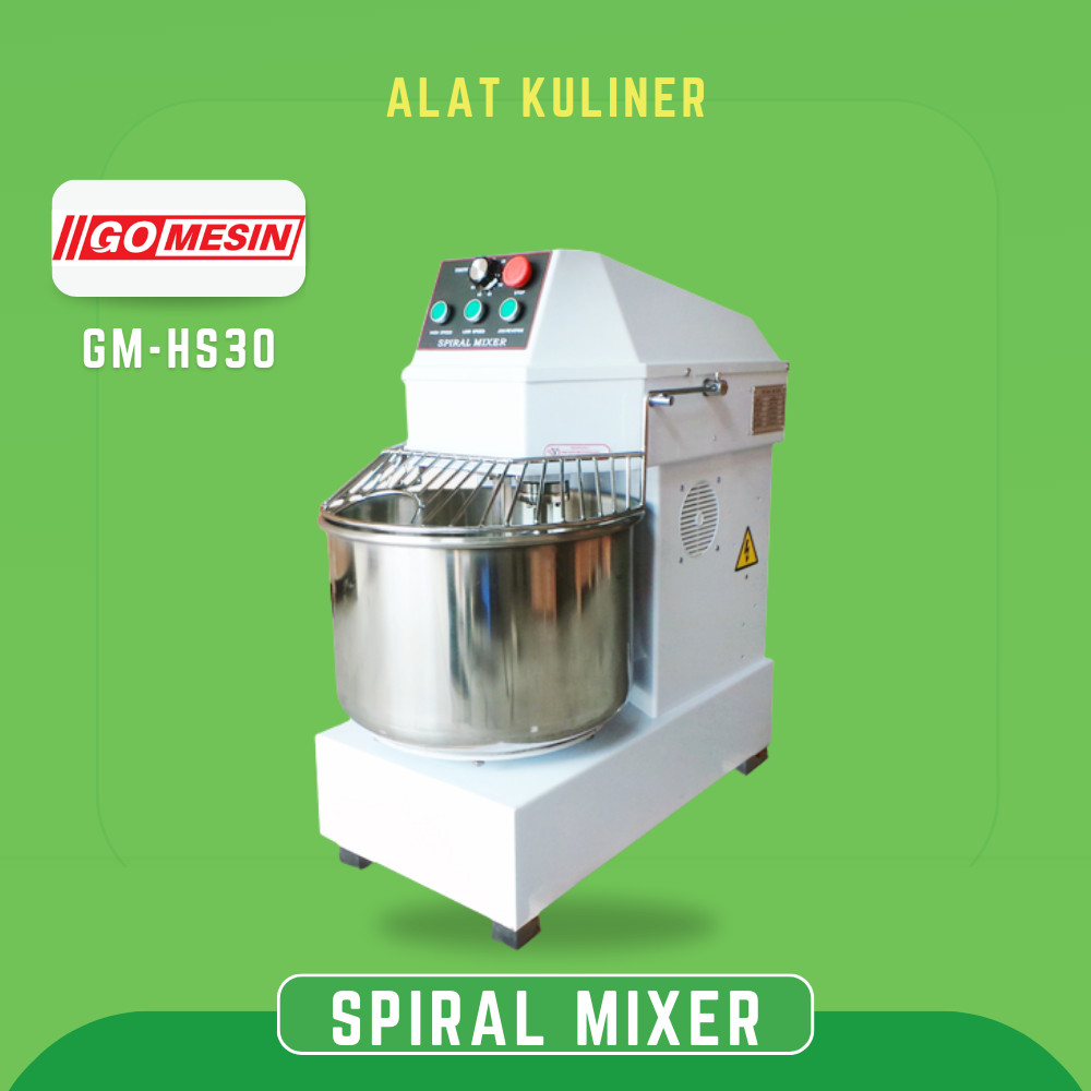 Jual Spiral Mixer 30 Liter Gomesin Gm-Hs30 Mixer Spiral Roti 30 Liter ...