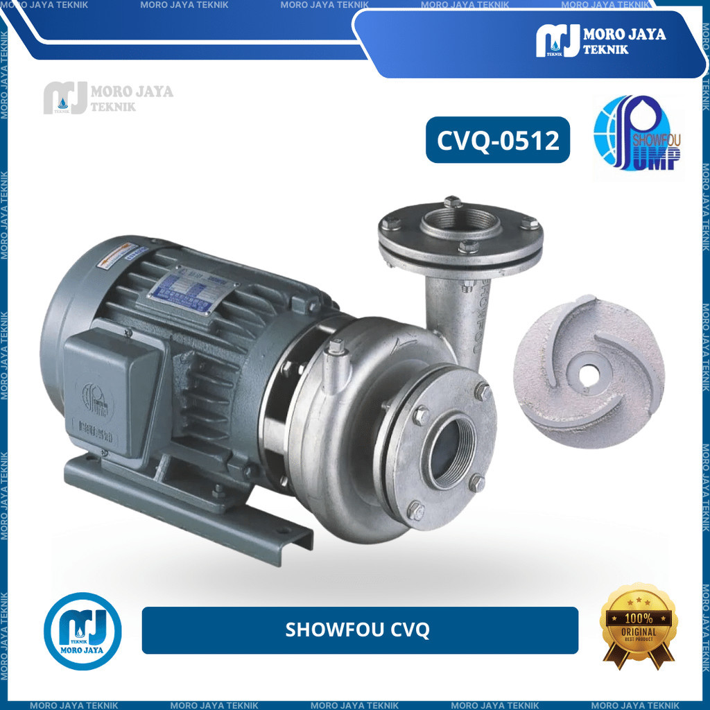 Jual Pompa Kimia Centrifugal Showfou CVQ-0512 Pompa Showfou Stainless ...