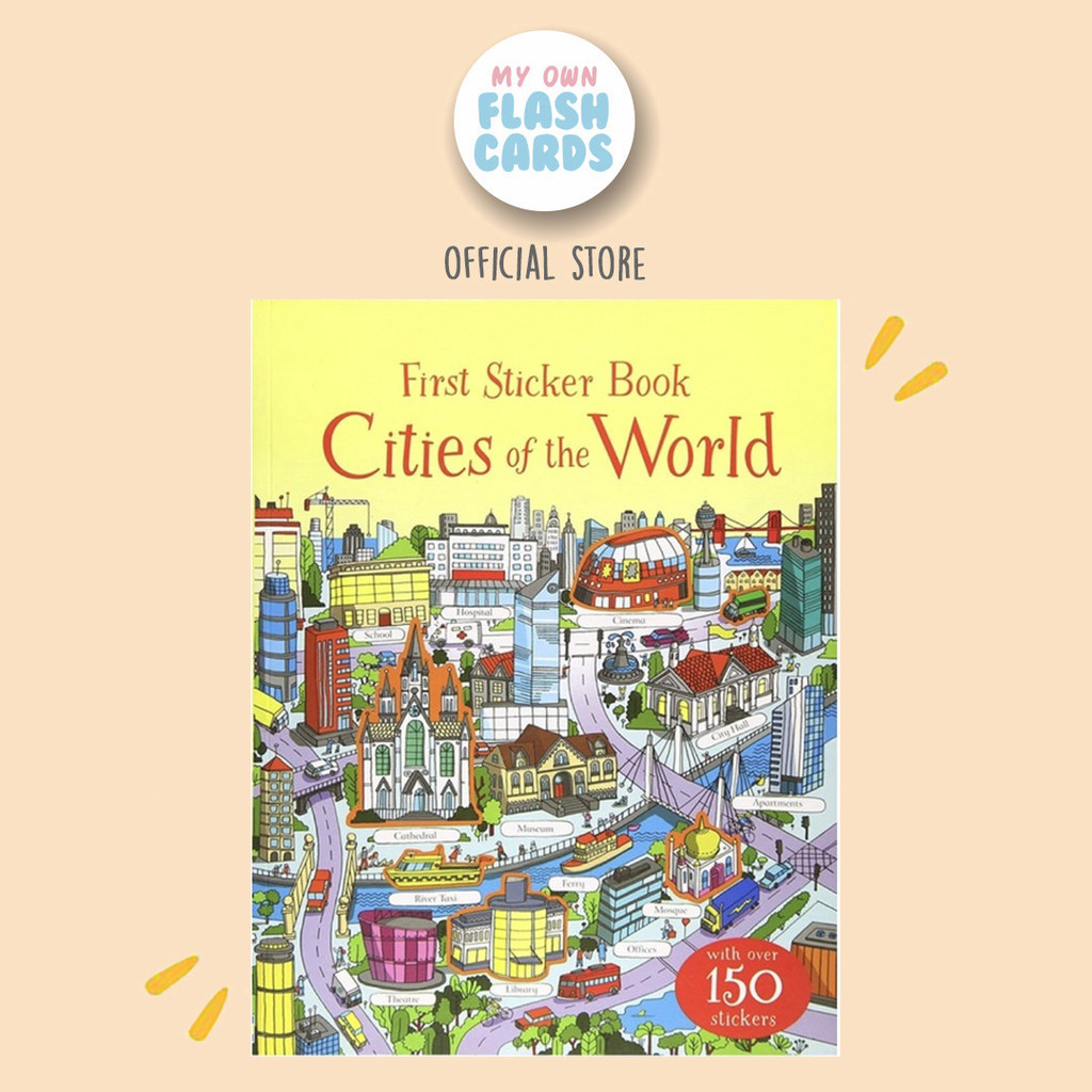 Jual Cities of the World - Sticker Book Buku Edukasi Import Stiker ...