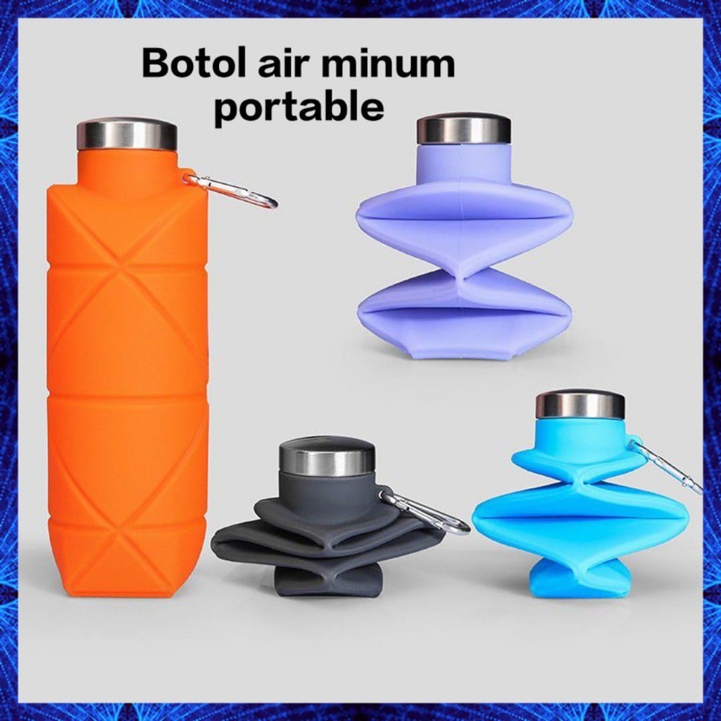 Jual Botol Air Minum Lipat 700ml Silikon Tempat Minuman Portable Sgt ...