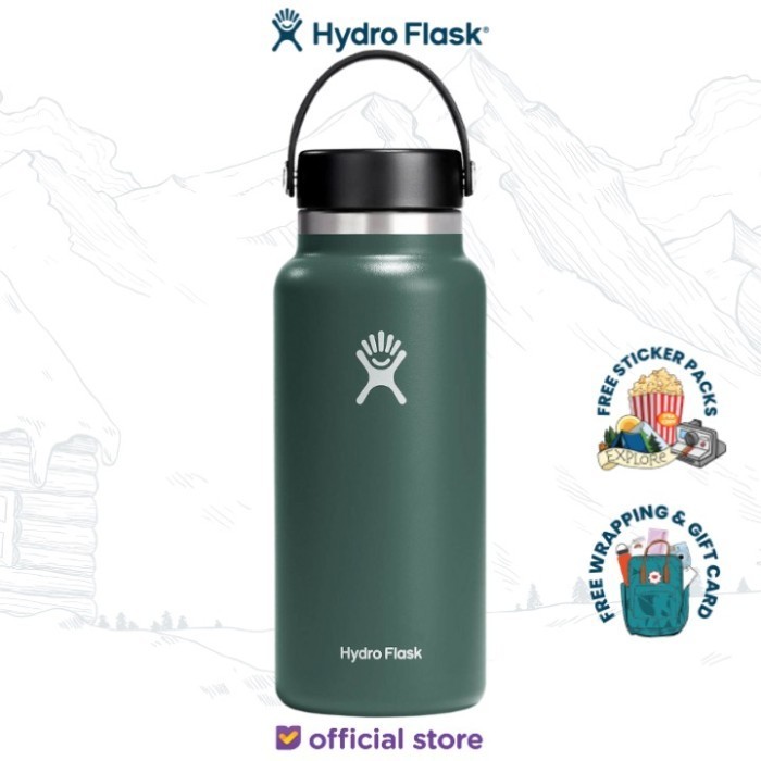 Jual Botol Minum Hydro Flask 32 oz / 946 ml Wide Mouth Flex Fir ...
